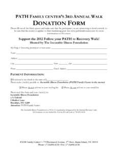 Donation Form Template - We Love Printables