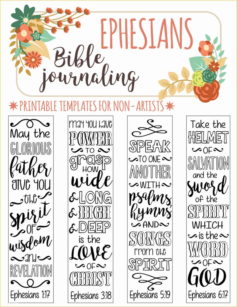 Free Bible Journaling Printables - We Love Printables