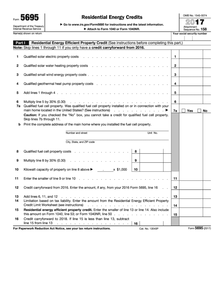 5695 Tax Form Printable - We Love Printables