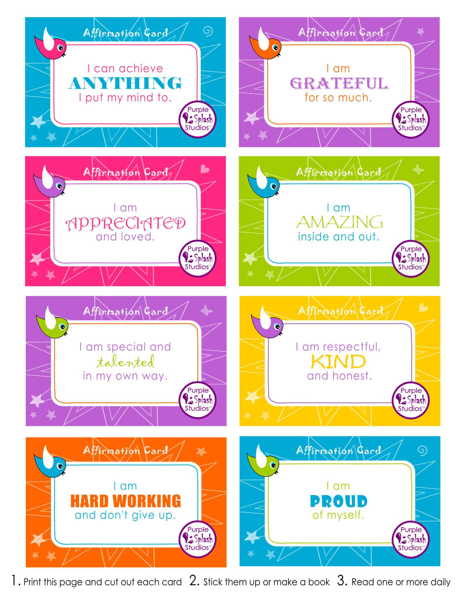 Free Printable Affirmation Cards Pdf - We Love Printables