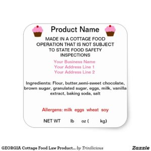 Free Printable Cottage Food Label Template - We Love Printables