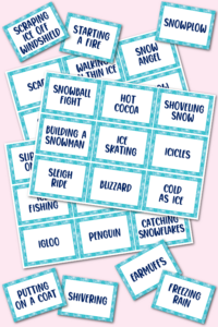 Pictionary Game Cards Printable - We Love Printables