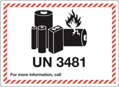 Lithium Battery Shipping Label Printable - We Love Printables