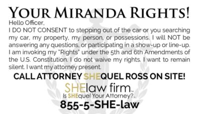 Printable Miranda Rights Card - We Love Printables