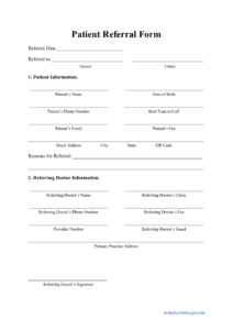 Printable Blank Referral Form - We Love Printables