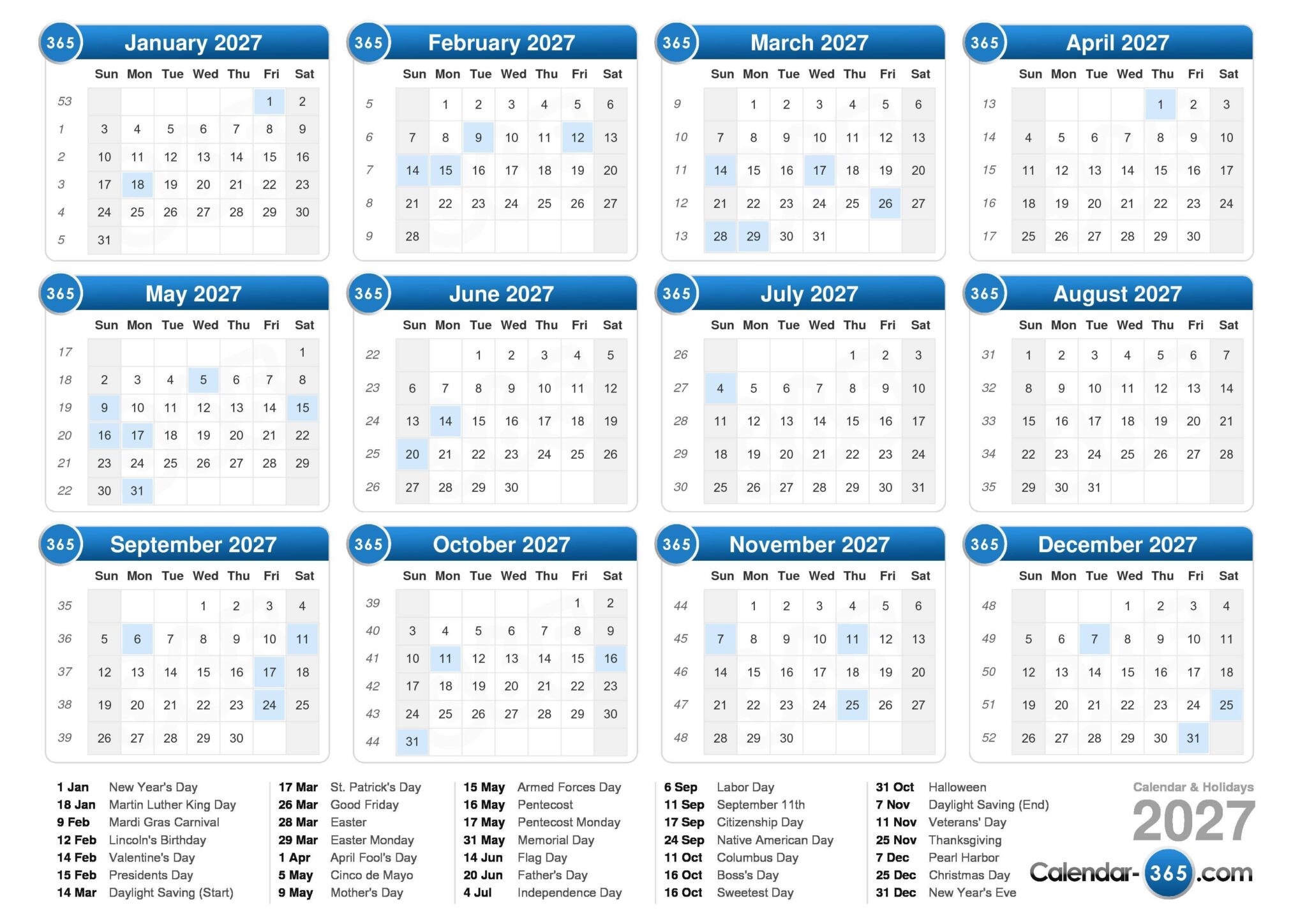 Baylor Spring 2027 Calendar - We Love Printables