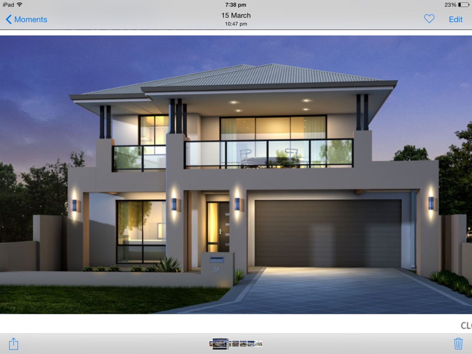 2 Story House With Balcony