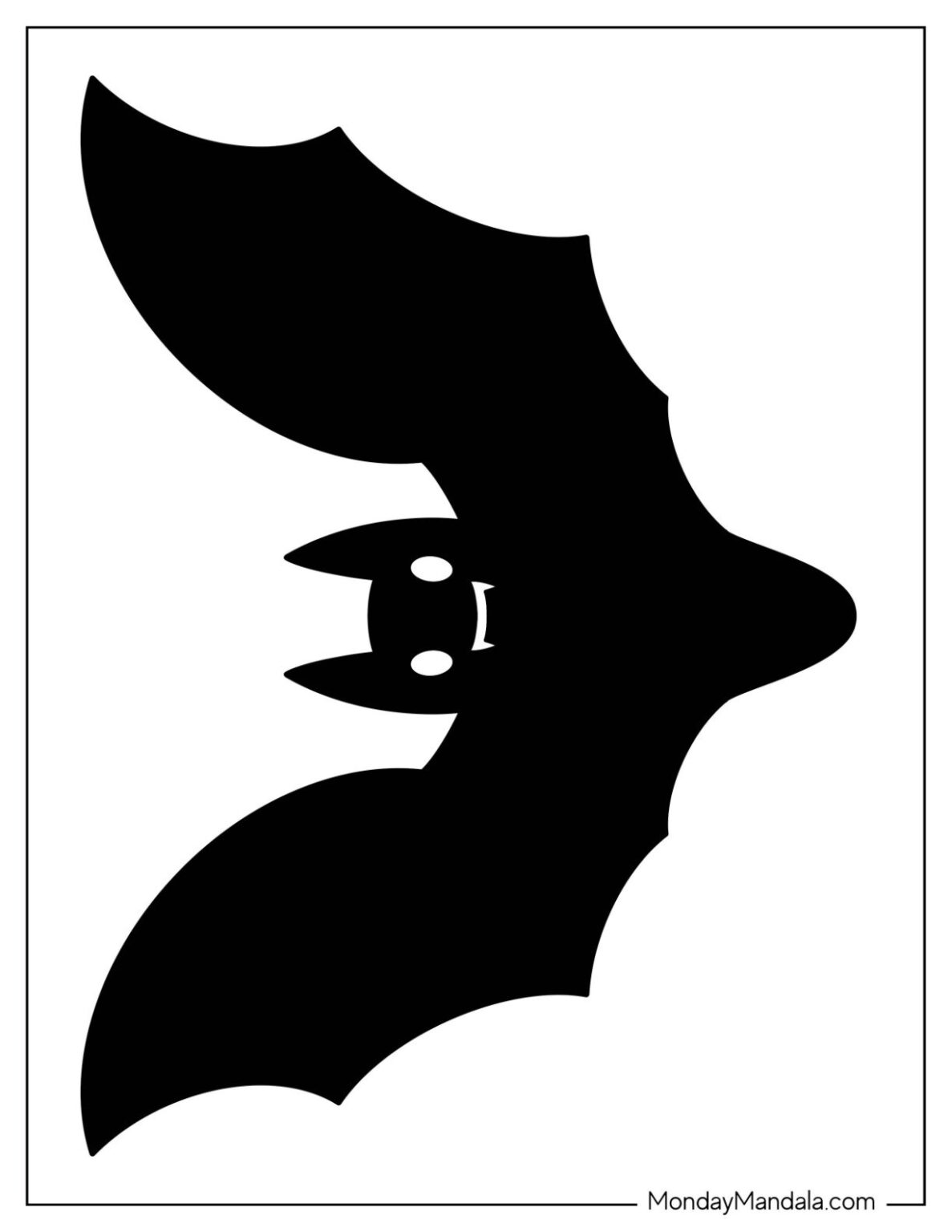 Bat Template Printable Pdf: Create Spooky Crafts with Ease - We Love ...