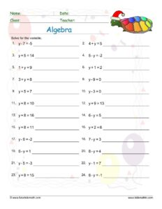 Free Printable Algebra Worksheets: Boost Your Math Skills! - We Love ...