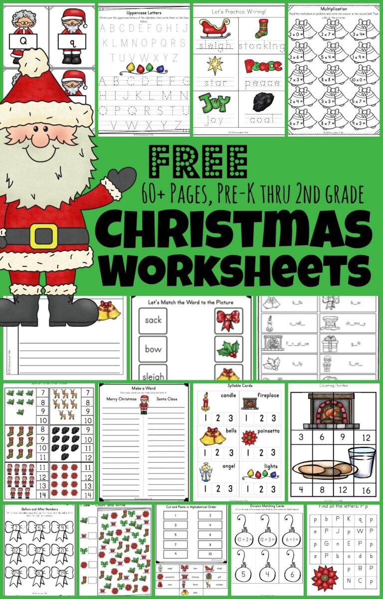 Christmas Activities Printable Worksheets: Fun and Educational Holiday ...