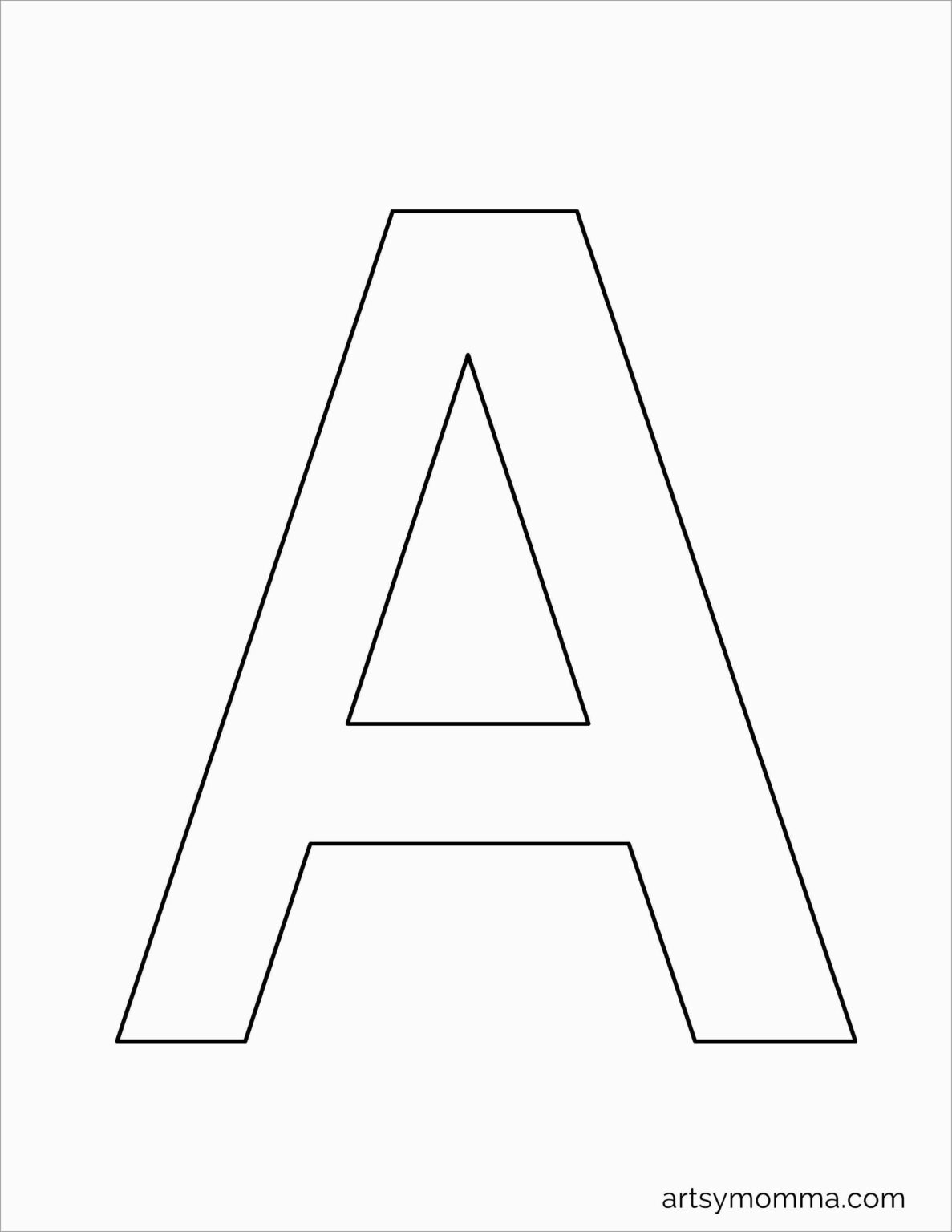 Printable Letter A Template: Create Fun and Educational Projects Easily ...