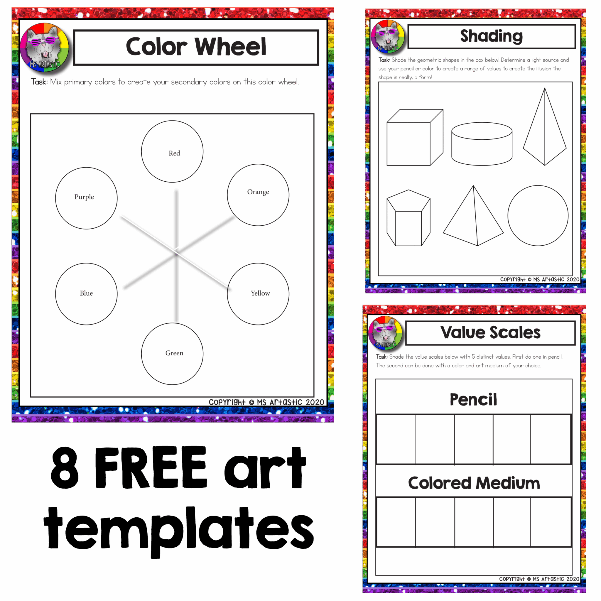 Free Printable Art Worksheets: Unleash Your Creativity - We Love Printables