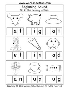 Free Printable Beginning Sounds Worksheets: Enhance Your Child's ...