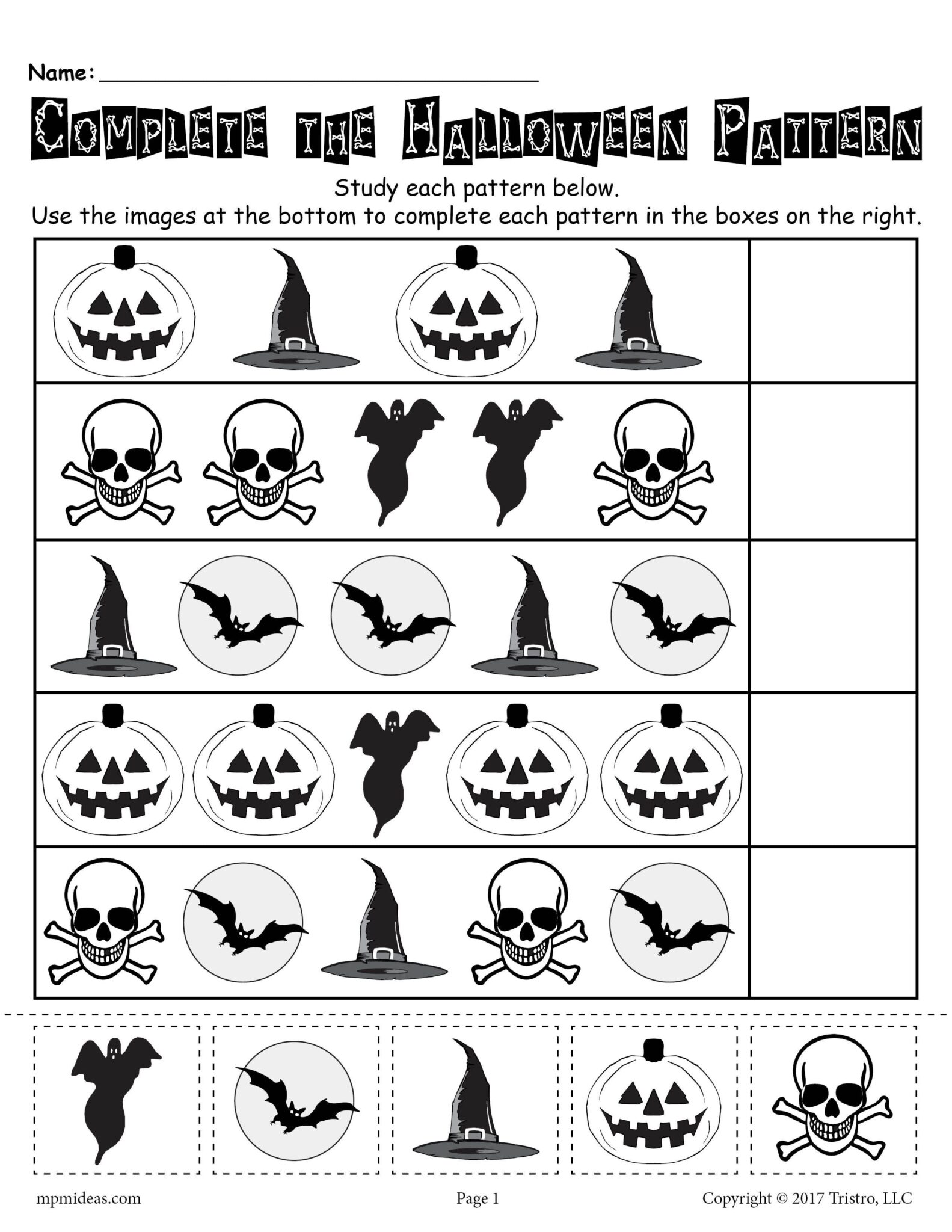 Free Printable Halloween Worksheets: Spooky Fun for All Ages - We Love ...