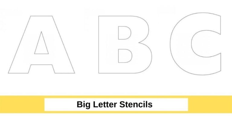 Big Letter Stencils Printable: The Ultimate Guide - We Love Printables