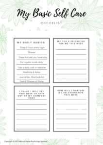 Free Printable Mental Health Worksheets: A Comprehensive Resource for ...