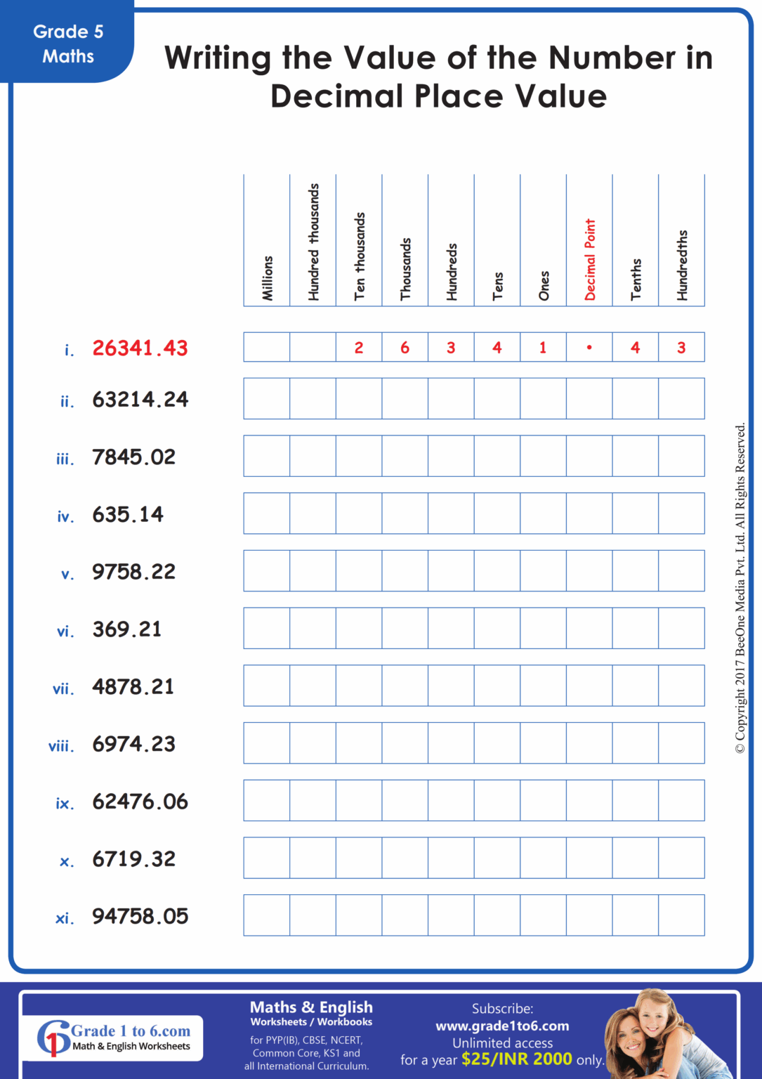 Free Printable Place Value Worksheets: Enhance Your Math Skills - We ...