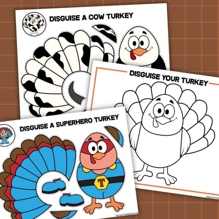 Disguise A Turkey Template Free Printable: Unlock Your Creativity - We ...