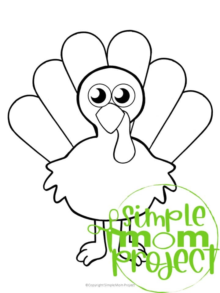Simple Turkey Template Printable: A Fun and Easy DIY Craft for All Ages ...