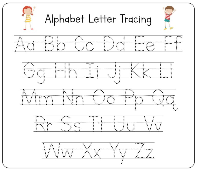 Printable Letter Tracing Pages: Enhance Your Child's Learning ...
