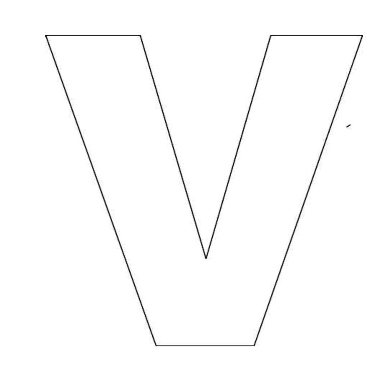 Letter V Printable: Unlock Your Creativity with Versatile Designs - We ...