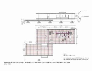The Farnsworth House Plan: A Modern Architectural Masterpiece - We Love ...